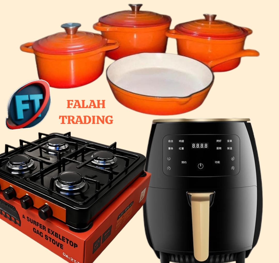 Gas Stove With 7 Piece Cast Iron Pot Set And 6L Air Fryer – Vicetech Merchants