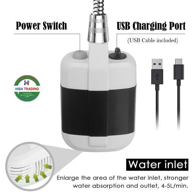 Portable Camping Shower Outdoor 1.5 Meter Pipe Length – Vicetech Merchants